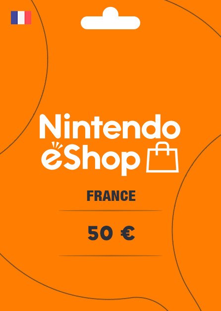 Nintendo eShop Card 50 EURO Key FRANCE